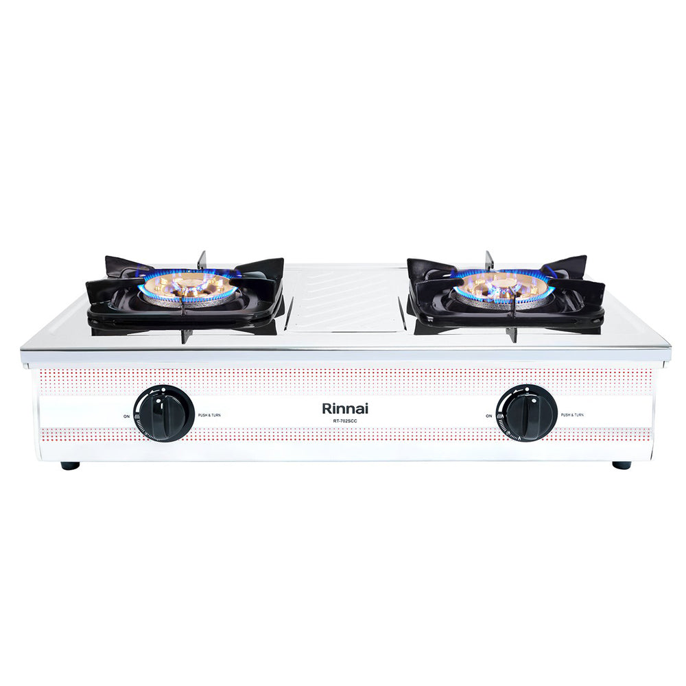 Double Ring Burner Gas Stove Rinnai RT-702SCC — AlatDapur