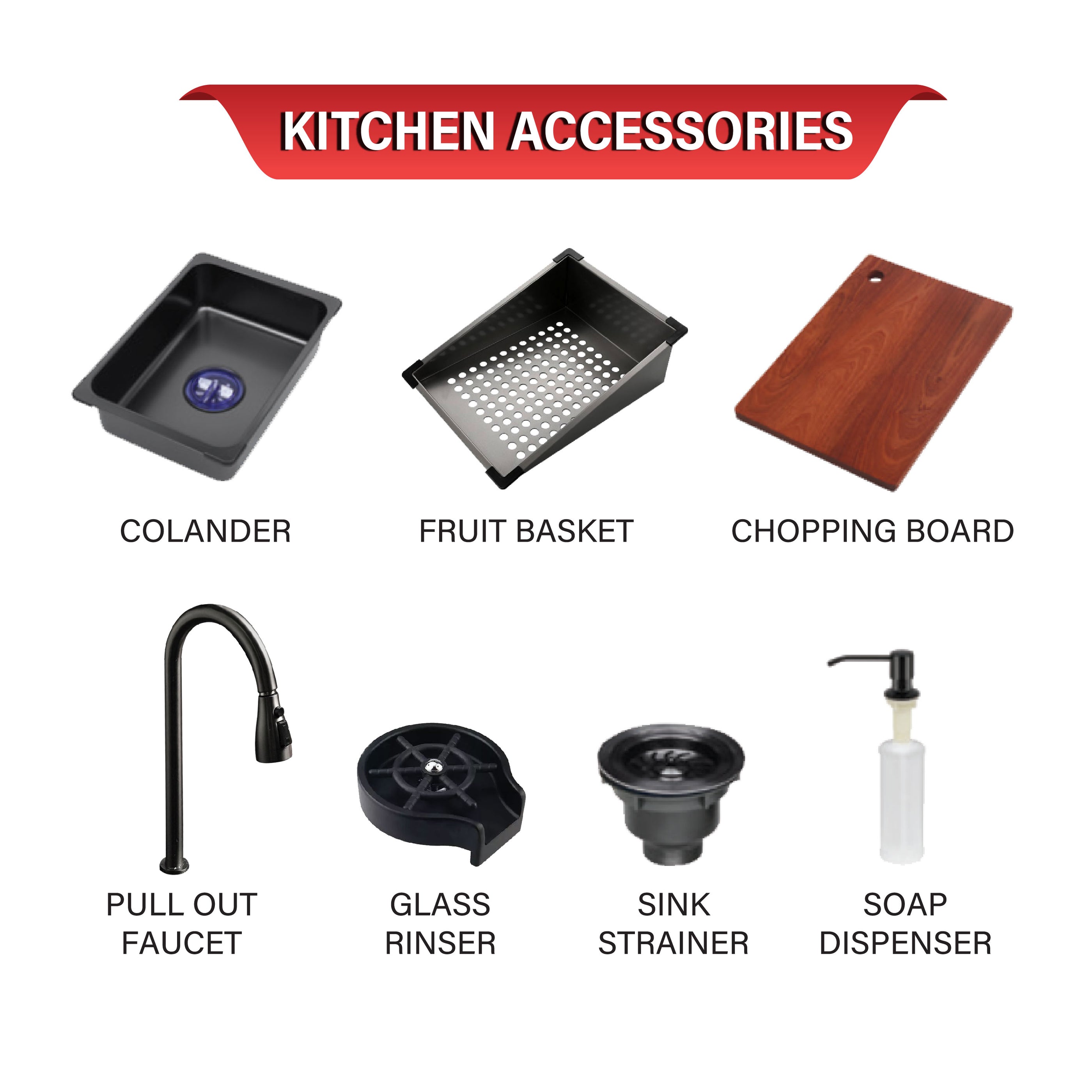 Black Meteor Kitchen Sink — AlatDapur