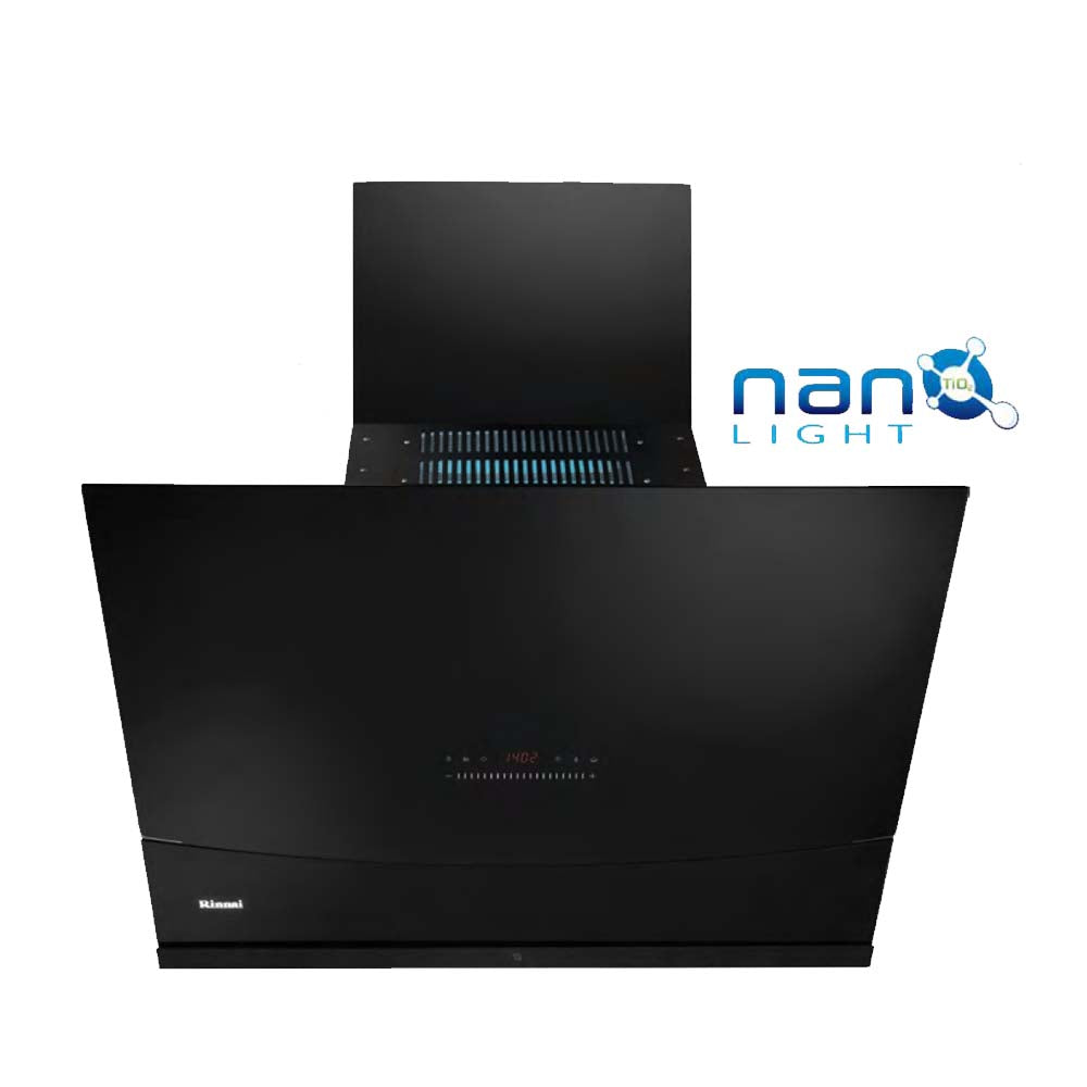 90 Centimeter Slanted Hood Built-In Rinnai RH-K709-KB — AlatDapur